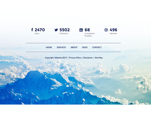 Divi Footer Modules & Sections