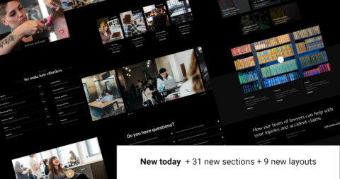 9 new Divi layouts and 31 sections | Grace - Divi Den Pro