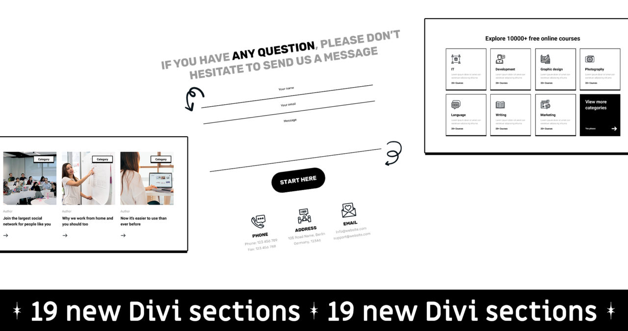 7 New Divi Homepage Layouts + 67 Divi sections | Divi Den Pro
