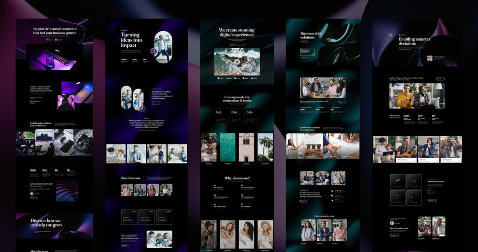 12 Divi homepage layouts: Ready to use